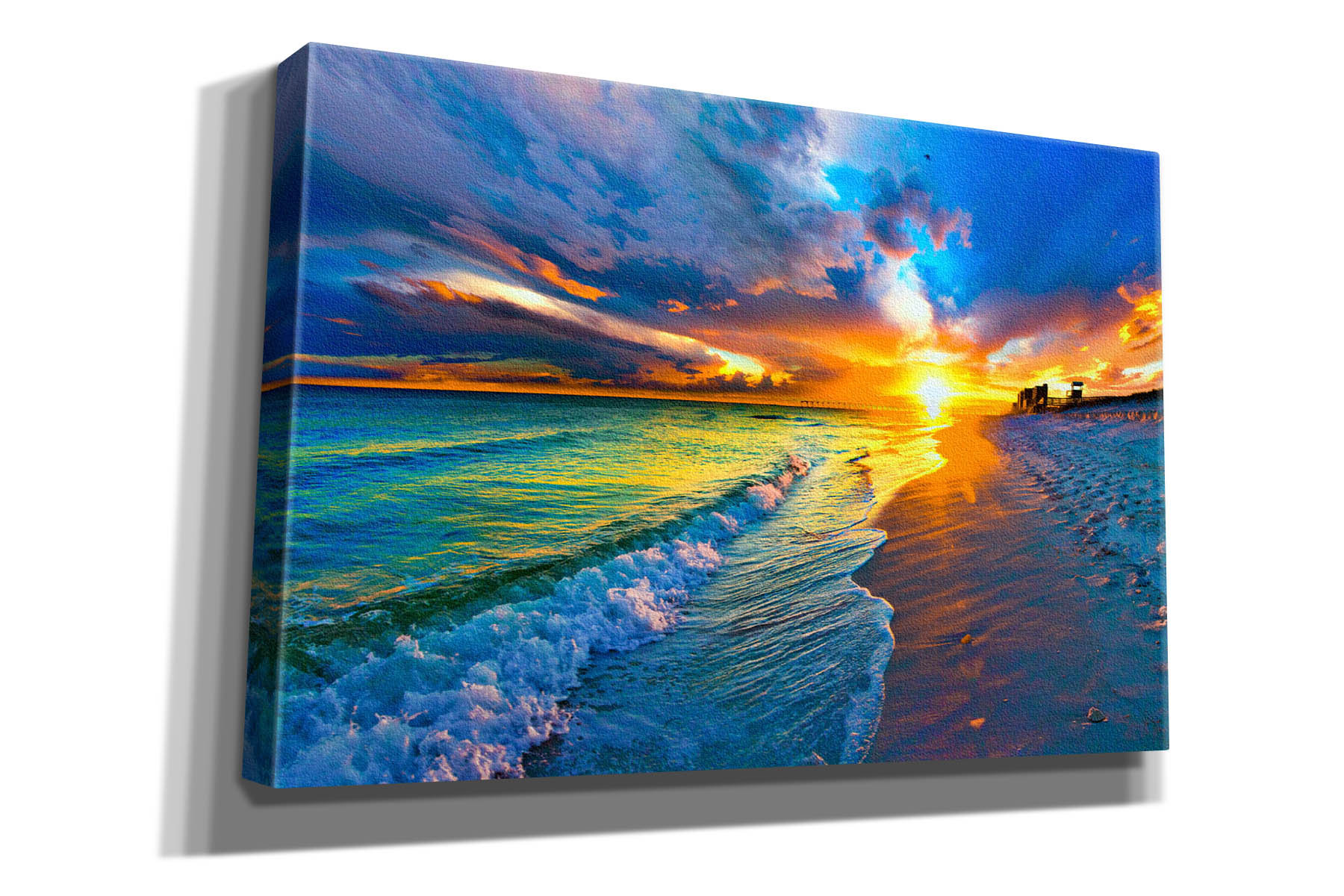 Epic Graffiti " Beach Landscape " by Ezra Tanner | Wayfair